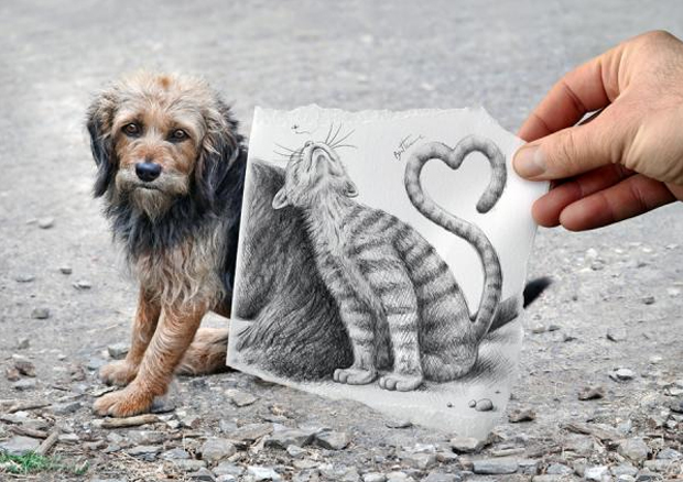 inspiratie: pencil vs camera - Ben Heine - Fotografille